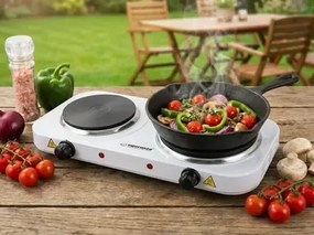 Esperanza EKH014W bílá / Elektrický vařič / 2 plotny / 2500 W / 5 tepl