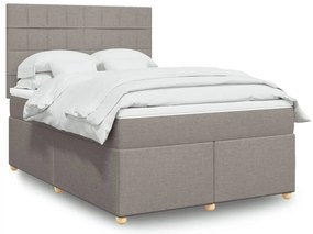 Box spring postel s matrací taupe 140x200 cm textil 3293607