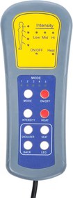 Elektrické masážní křeslo krémové barvy, látka 3074099