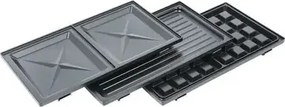 Steba SG 55 stříbrná / Sendvičovač 3v1 / 1100 W / 3 vyměnintelné plotý
