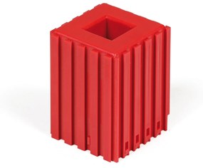 Plastový box na soustružnické nože s profilem držáku 20x20, modul 5x5, 1 dutina, červená