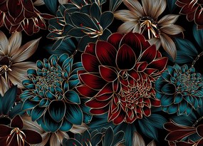 Fototapeta na míru Elegantní Dahlia | Vliesová fototapeta na zed' | DFT5P352015