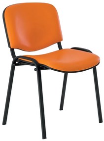 Kožená konferenční židle ISO - oranžová