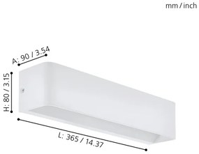Eglo 98423 - LED Nástěnné svítidlo SANIA LED/12W/230V