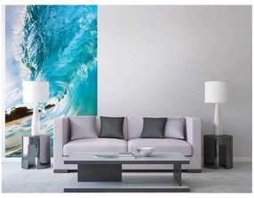 DIMEX | Vliesová fototapeta na zeď Vlny oceánu MS-2-0213  | 150 x 250 cm | modrá, tyrkysová, bílá