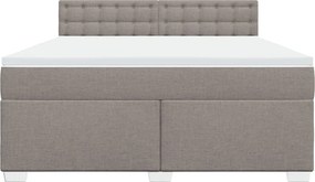 Box spring postel s matrací taupe 180x200 cm textil 3288285