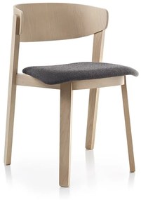 Fornasarig - Dřevěná židle WOLFGANG - čalouněný sedák