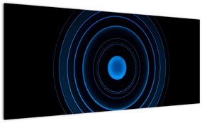 Modré kruhy - obraz (100x40cm)