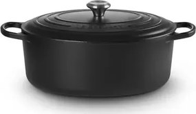 Le Creuset Signature Oválný hrnec s poklicí 35 cm černá