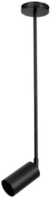 Stropní kovová závěsná lampa 65x6cm černá