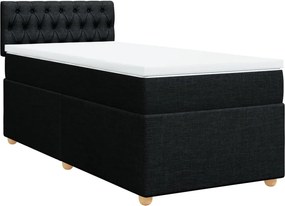 Box spring postel s matrací černá Single textil 3286861