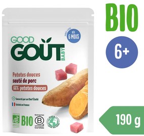 Good Gout BIO Batáty s vepřovým masem 190 g