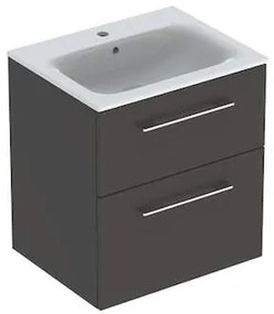 Geberit Selnova koupelnová skříňka s umyvadlem 60x50,2x65,2 cm láva mat 501.237.00.1