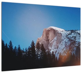 Obraz - Noční vrchol hor (70x50 cm)