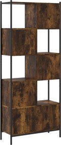 Knihovna kouřový dub 72 x 28 x 172 cm kompozitní dřevo 3213654