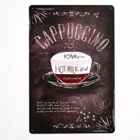 Kovová cedule Cappuccino