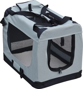 Přepravní box fudajo – 50 × 35 × 35 cm, šedá (63349)