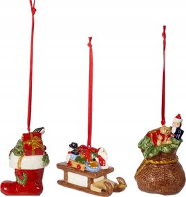Sada 3 Vánočních Přívěsků Dárky Nostalgic Ornaments Villeroy & Boch