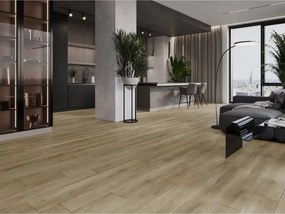 Mexen Clermont vzorek vinylových panelů SPC 6,5 mm, podložka IXPE 1,5 mm, 4 V-Fuga, Dub - F1053-S