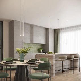 Sollux SL.1337 - Lustr na lanku ARCHE 1xG9/8W/230V bílá