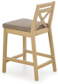 Vysoká barová židle Dřevěná dub Sonoma TOKERS