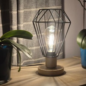 Brilagi - Stolní lampa WOODY BASKET 1xE27/60W/230V dub