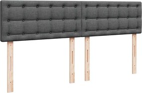 Box spring postel s matrací tmavě šedá 180x200 cm textil 3287550