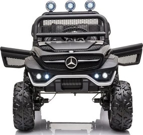 LEAN CARS Vozidlo na akumulátor Mercedes Unimog S, černé