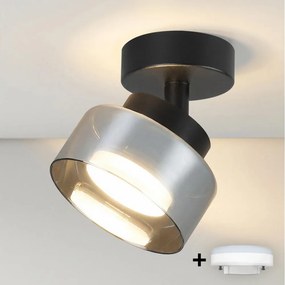 BRILAGI -LED RGB Stm. bod. sv. AURA LUX 1xGX53/14W/230V Wi-Fi Tuya černá/kouřová