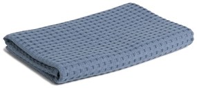 PIQUÉE ručník s waflovým vzorem 50 x 100 cm modrý