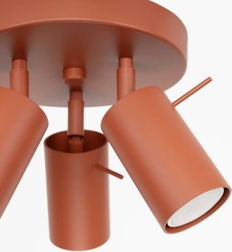 Sollux Lighting Stropní svítidlo RING 3P červená ochra