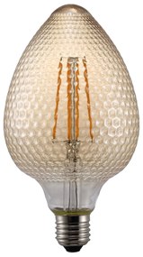 Nordlux Dekorativní LED broušená žárovka Nut Avra E27, G125, 2200K