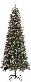 Umělý vánoční stromeček Zelená 210 cm PVC, plast a ocel 3395832