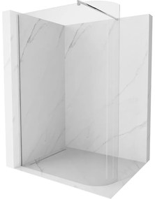 Mexen Kioto-R zaoblená sprchová stěna Walk-in 120 x 200 cm, čiré sklo 8 mm, chrom - 800-120-101-01-06