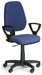 Pracovní židle Comfort KP s područkami, modrá