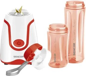 SENCOR SBL 2214RD červeno bílá / Stolní Smoothie mixér / 500W / 0.6L /