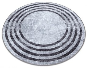 Kusový koberec Ajan šedočerný kruh 120cm