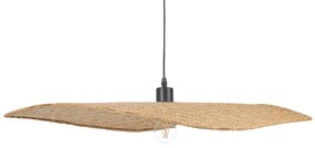 Bambusová závěsná lampa světlé dřevo GALANA Beliani