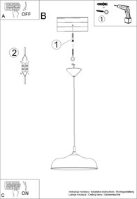 Sollux Lighting Závěsné svítidlo GINA taupe