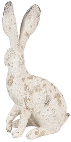 Velká socha bílého zajíčka II – 26 cm