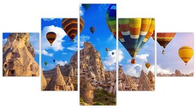 Obraz - Horkovzdušné balóny, Cappadocia, Turkey. (125x70 cm)