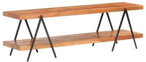 TV stolek Evelyn - masivní akáciové dřevo | 160x40x50 cm