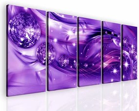 Obraz Diamantový prach Purple Velikost (šířka x výška): 100x40 cm