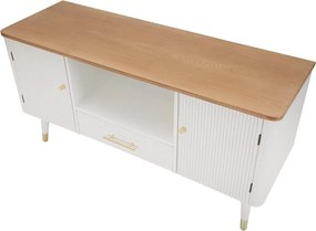Designový TV stolek Gerlinde 117 cm bílý