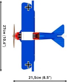 COBI 2994 Great War Fokker D VII / 255 kostek / 1 figurka / 1:32 / od