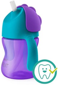 Philips AVENT Hrneček s ohebným brčkem 200 ml dívka