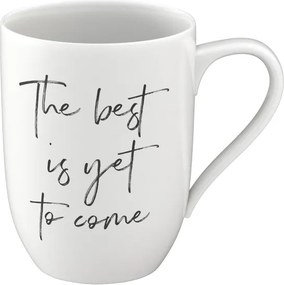 Villeroy&Boch Villeroy & Boch Statement hrnek s uchem The Best Is Yet to Come, 11,5 × 8 × 10,4 cm, 290 ml