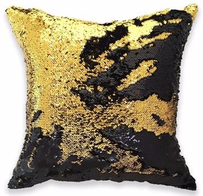 DS Kouzelné povlaky na polštáře BELLA, černo - zlatá
