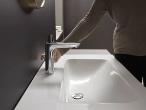 Hansgrohe Talis E, páková umyvadlová baterie 150 s odtokovou soupravou s táhlem, chromová, 71754000