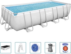 Bestway Bazénový set Power Steel obdélníkový 488 x 244 x 122 cm